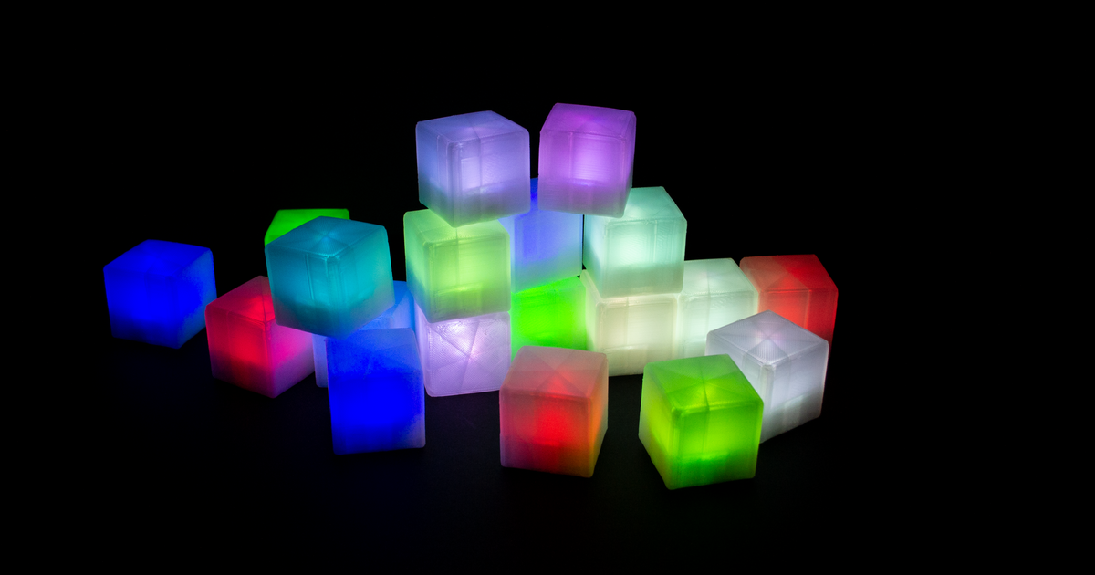 Ultimate LED Cube Accent / Night Light by Makers Mashup | Download free ...