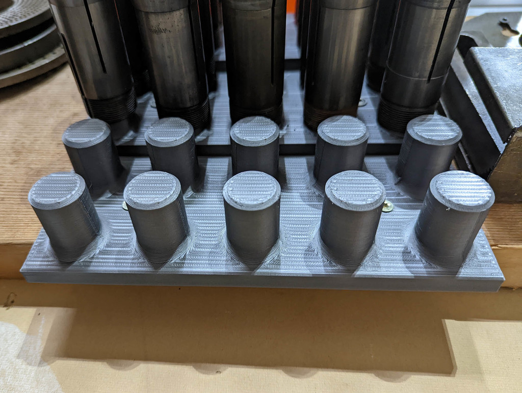 Tileable 5C Collet Storage by termlimit | Download free STL model ...