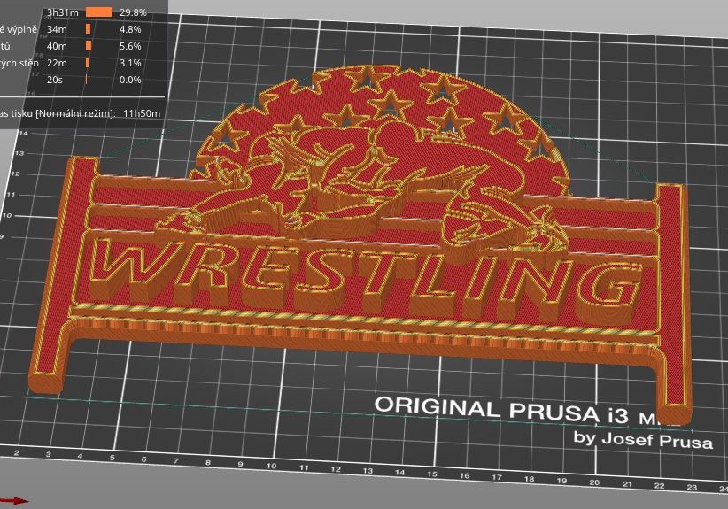 Wrestling Logo by Džino | Download free STL model | Printables.com