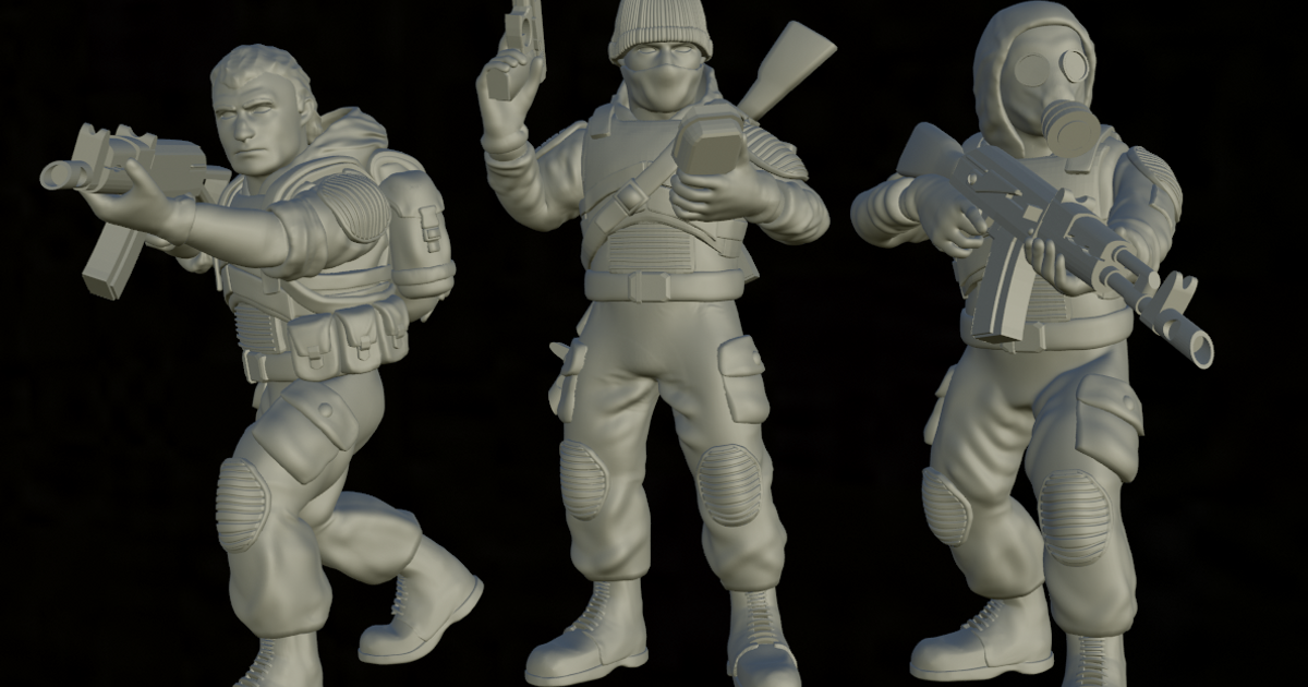 Zone Rangers by Errant Miniatures | Download free STL model ...