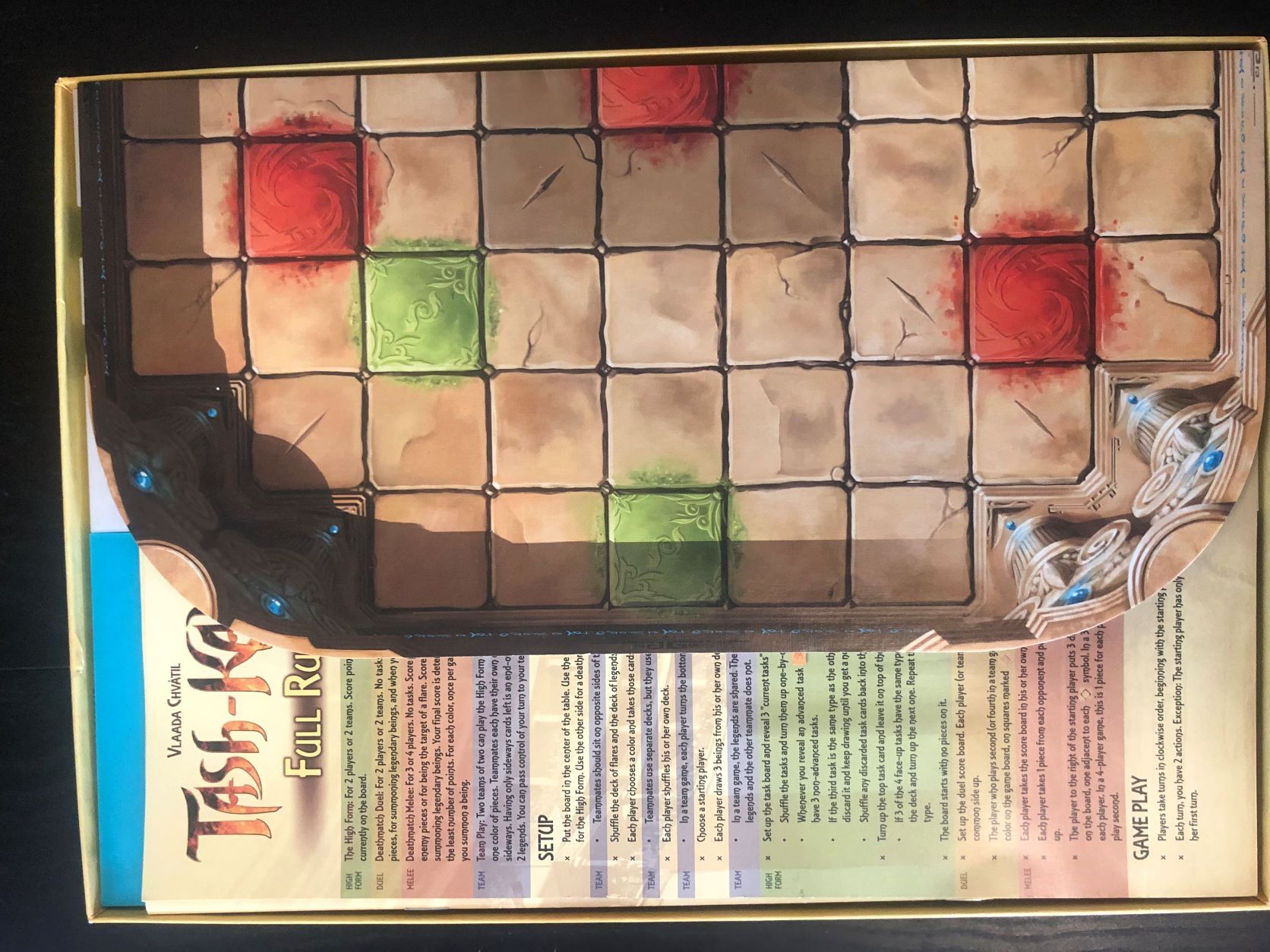 Tash-Kalar deluxe board & token upgrade with storage insert (All ...