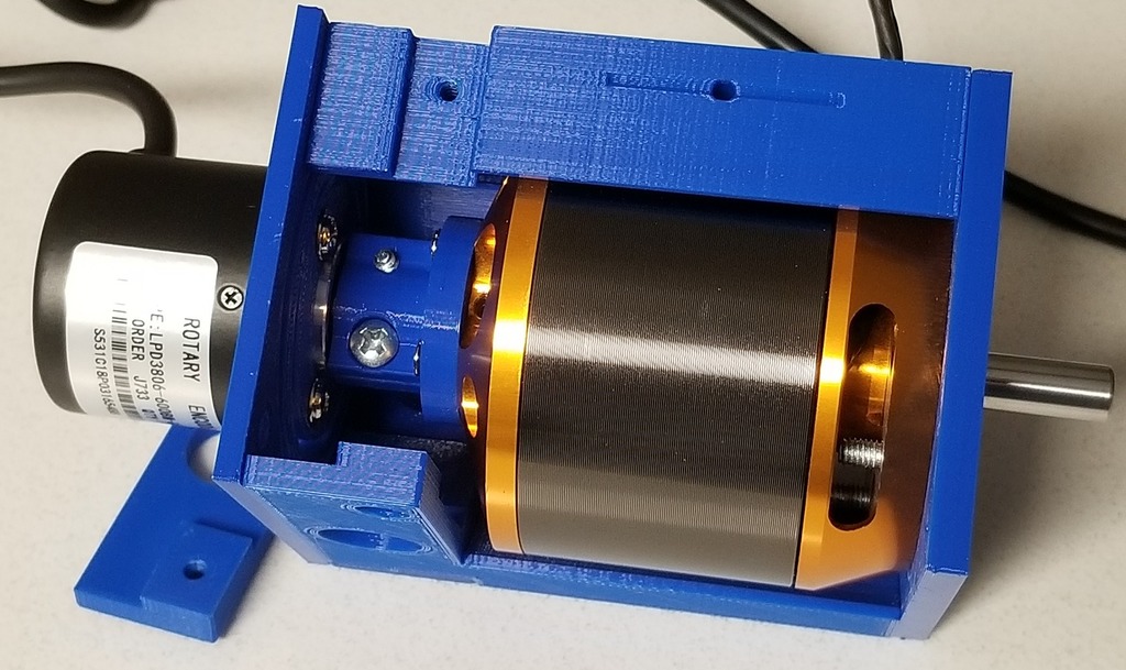 ODrive motor holder for KEDA 63-64 motor and LPD3806 encoder by Jamie ...