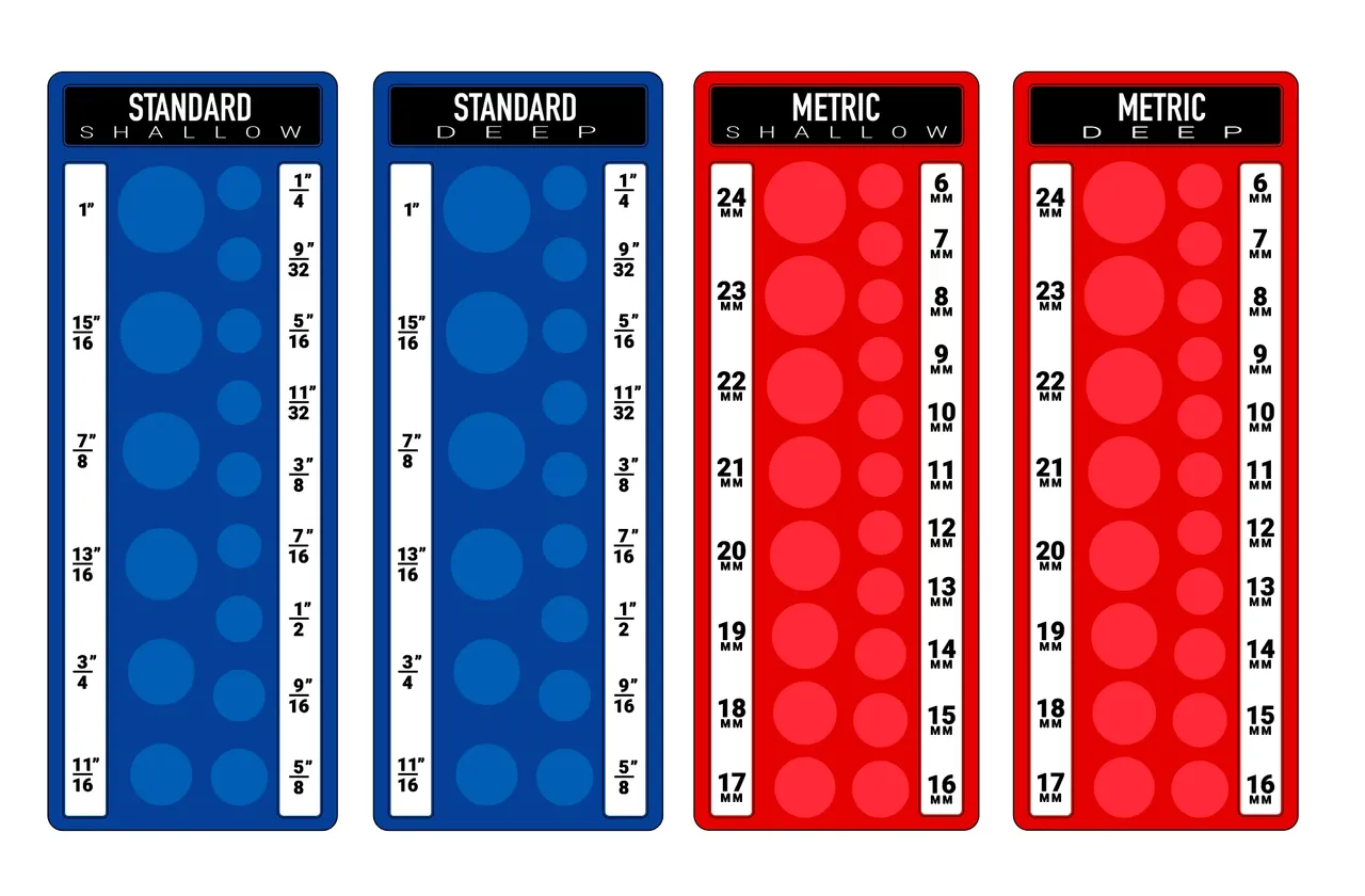 Magnetic Socket Organizer for the Tekton SKT15311 74 Piece Socket Set by cyberbobcity Download free STL model Printables