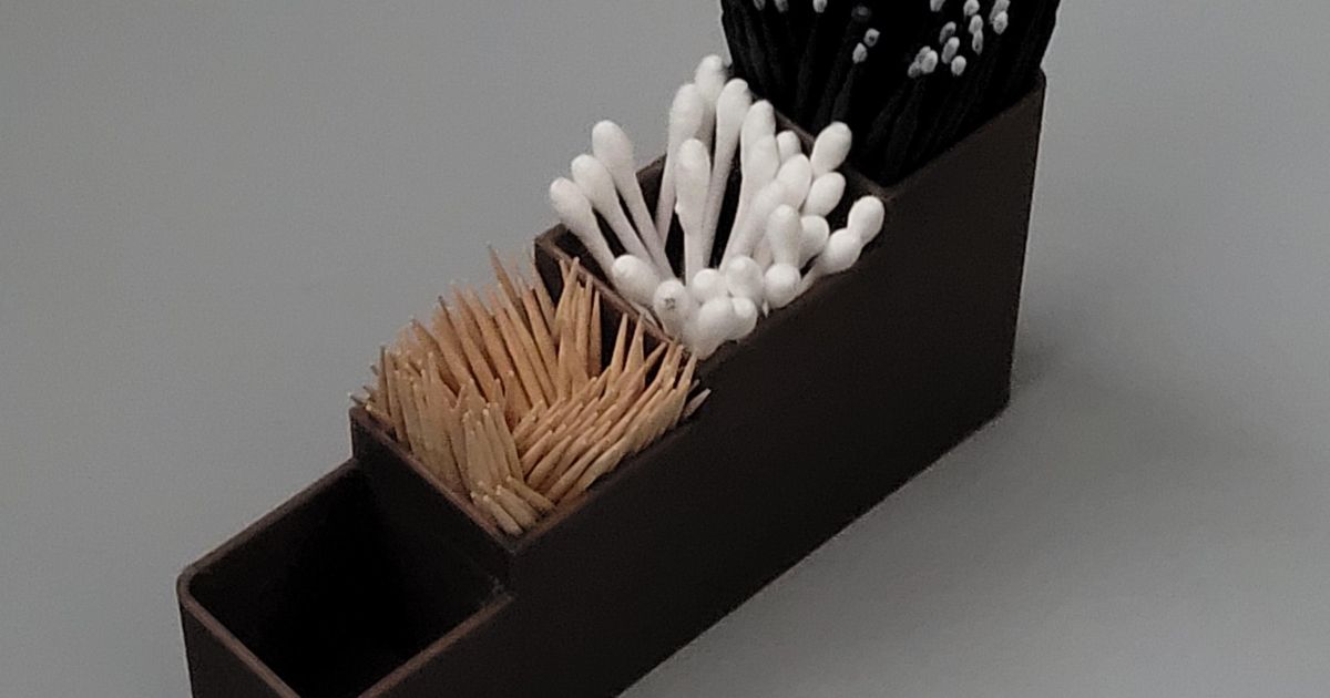 organizer for q-tips by 3D-maker | Download free STL model | Printables.com