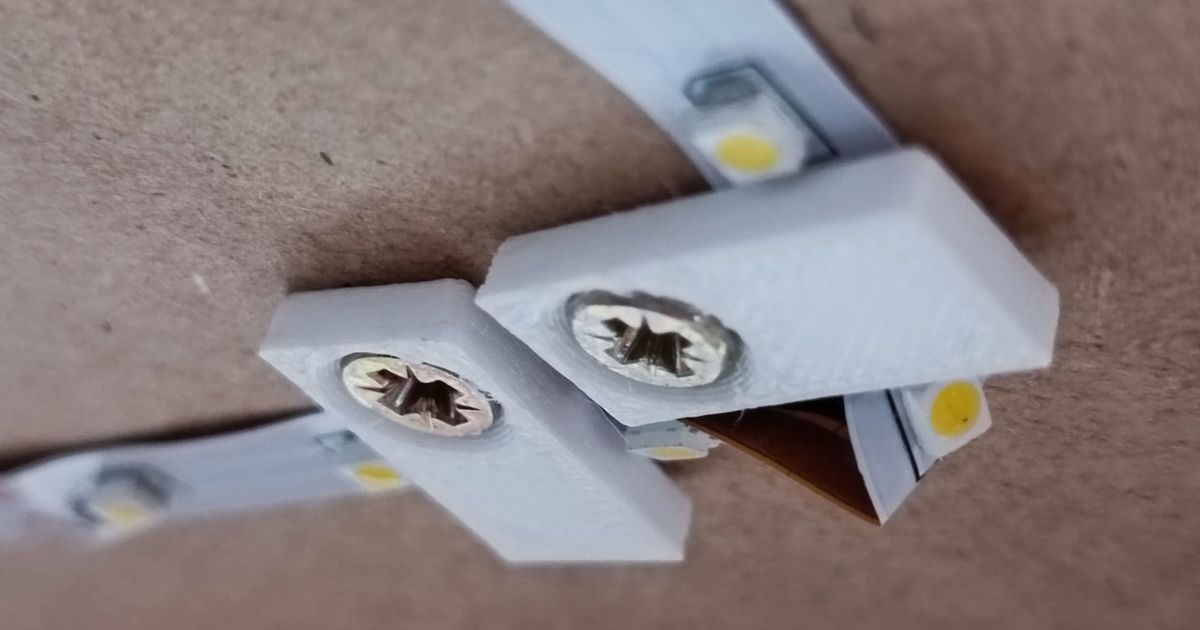 LED Strip Flat Holder / Mount by Michal K | Download free STL model ...