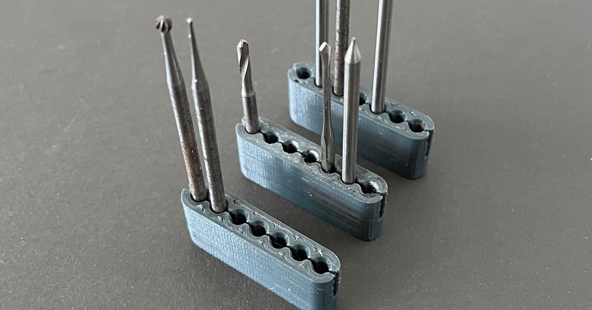 Micro Bit Holder for 2.2 mm Dremel Bosch Bits by Scientific Prototypes ...