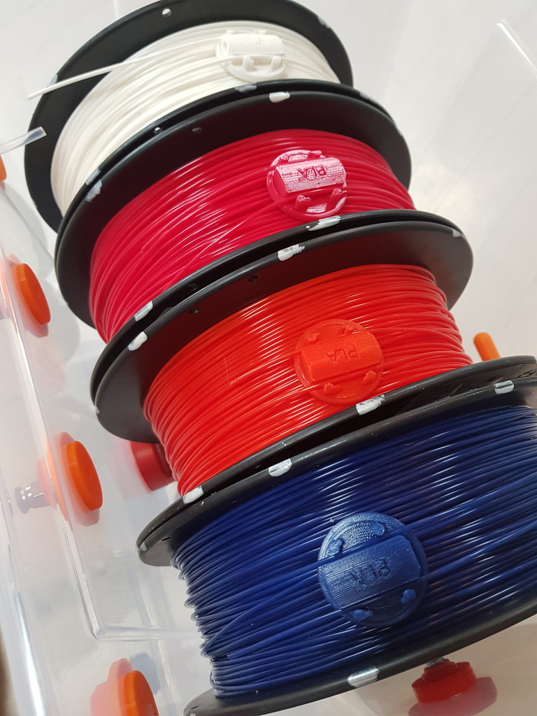 Filament cap AND clip with NFC chip for filament identification by ...