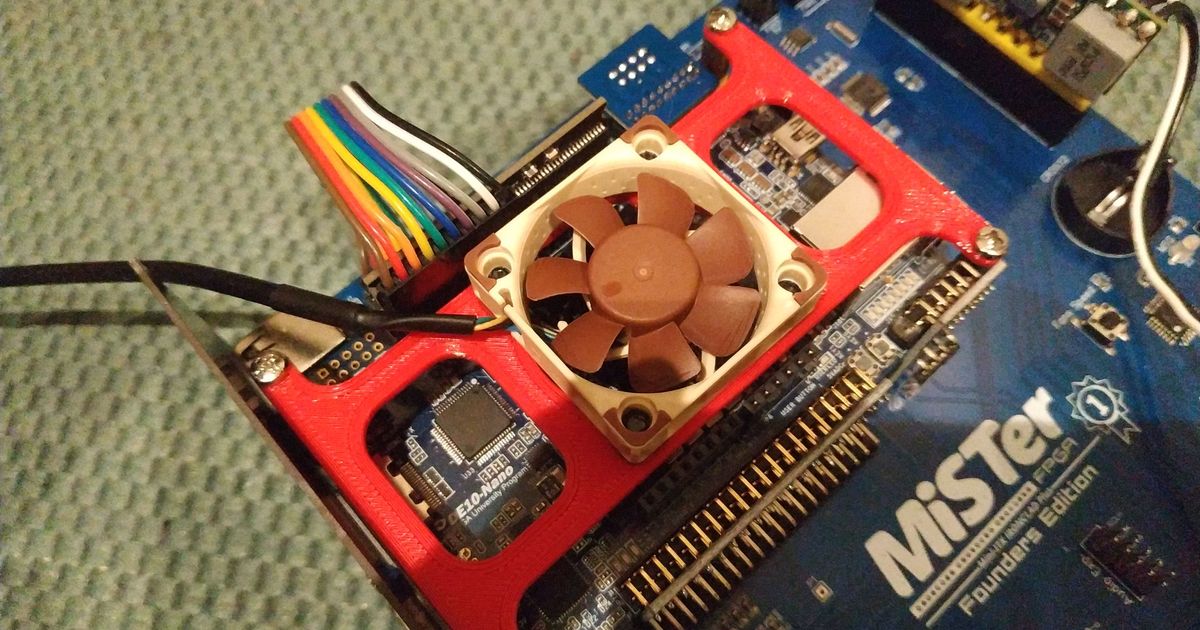 MiSTer FPGA 40mm fan mount by Felipe A. Hernández | Download free STL ...