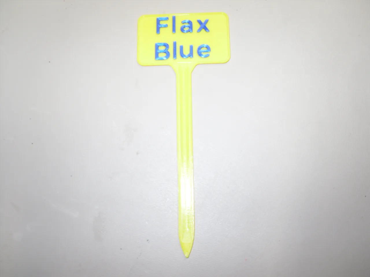 Plant Label Blue Flax Flower by LMJ | Download free STL model ...