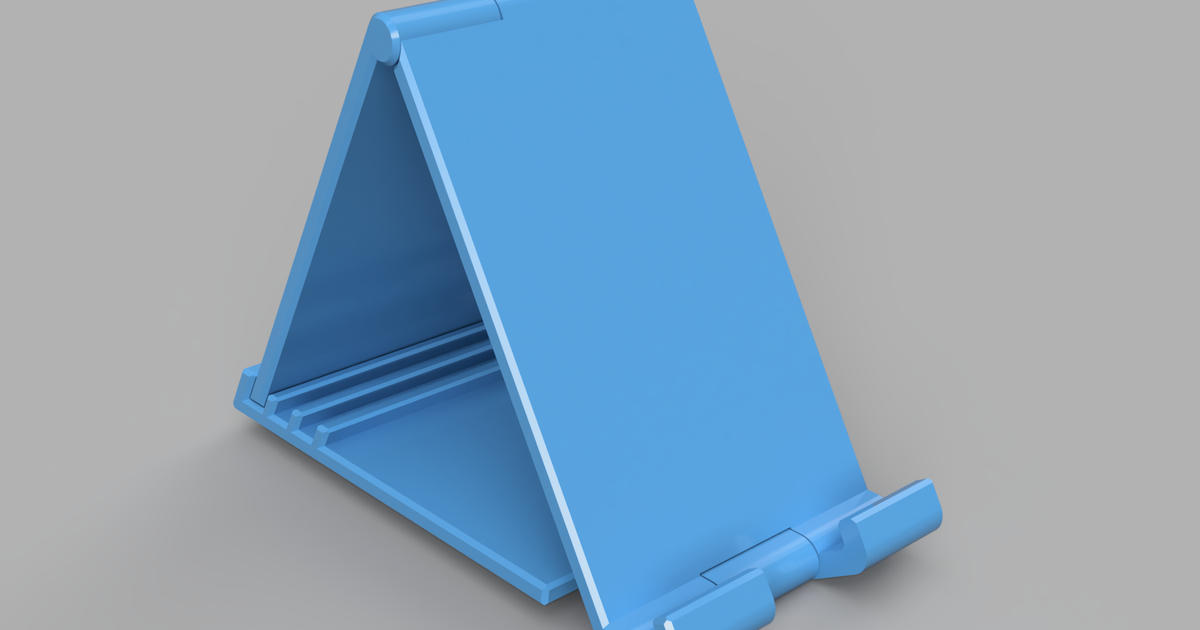 Print-in-place Foldable Phone Stand Version 2 by CartoonishNerd ...