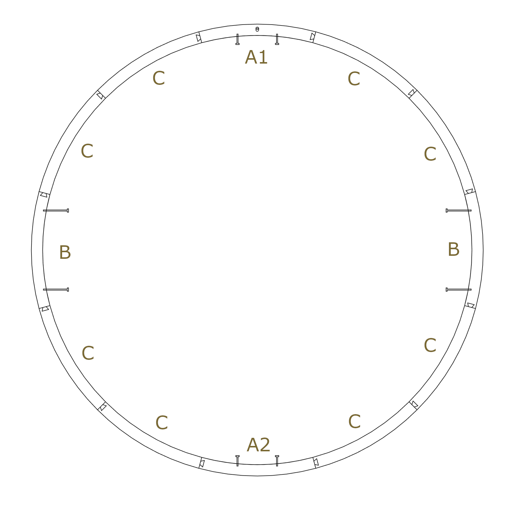 Radial Photo Frame (v1) by flynn | Download free STL model | Printables.com