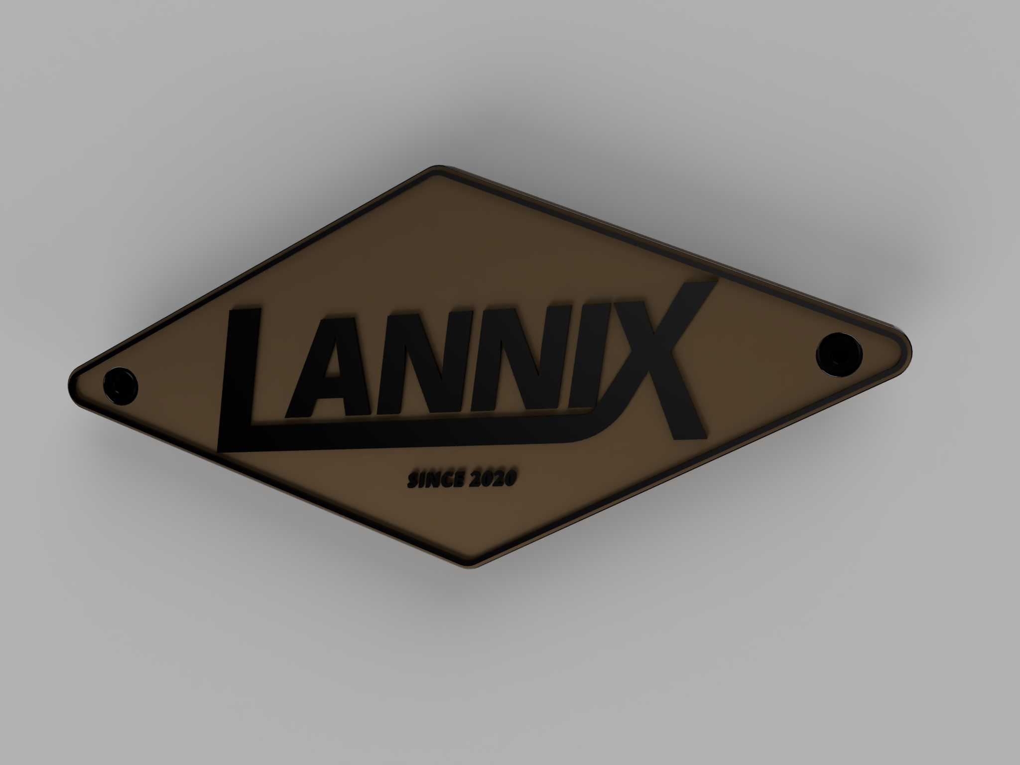 Lannix logo badge by Lannix 3D | Download free STL model | Printables.com