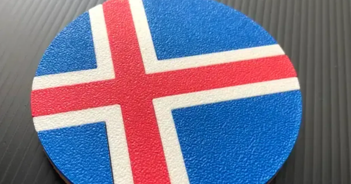 Nordic Cross - Flag Beer Coaster by Dany Sánchez | Download free STL ...