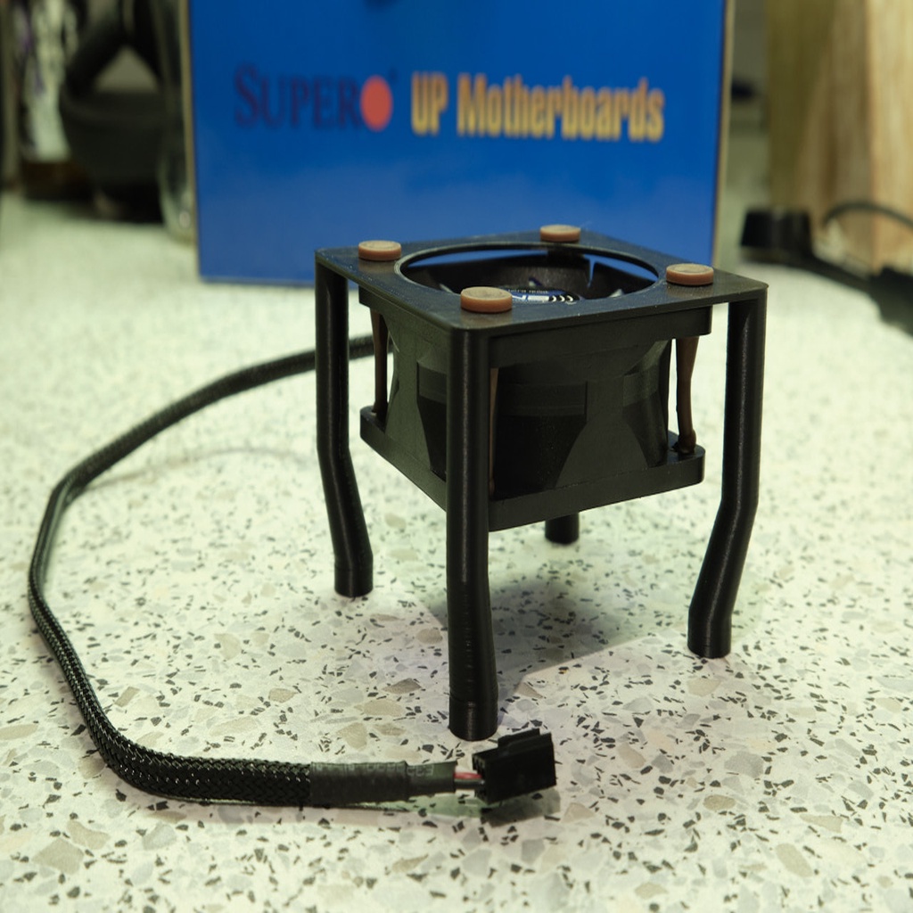 Supermicro M11SDV-8C-LN4F 60x25mm CPU fan holder by desaster | Download ...