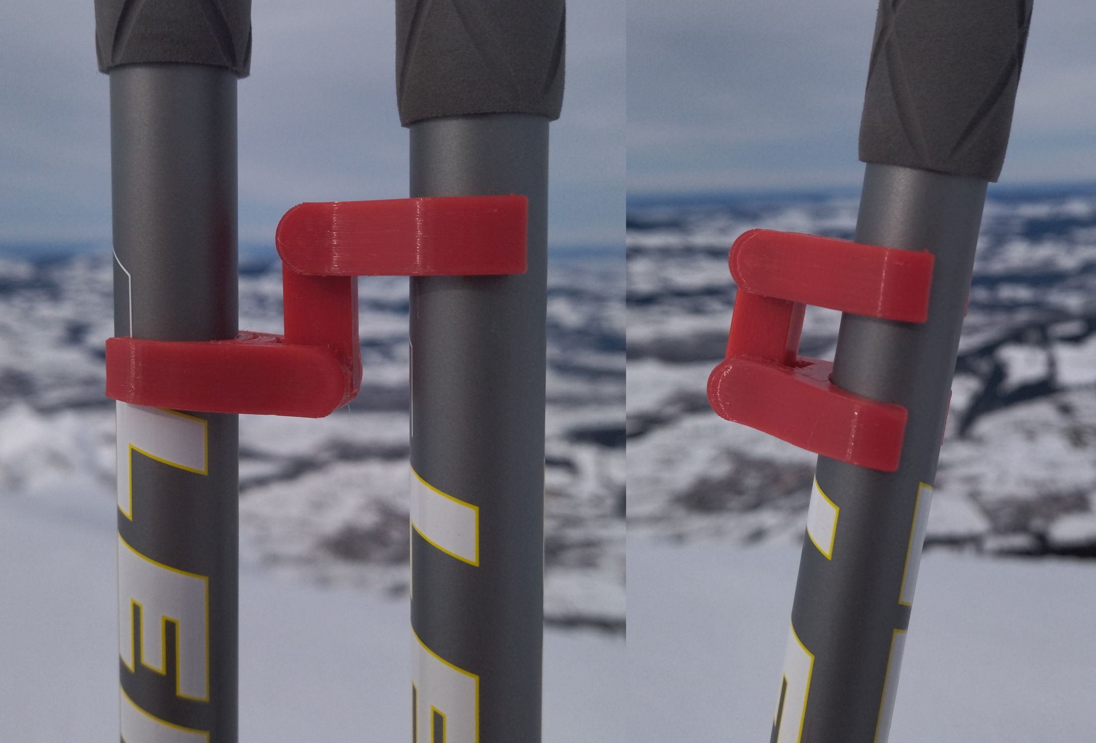 ski pole clip (d=17mm) print in place by Murdoc | Download free STL ...