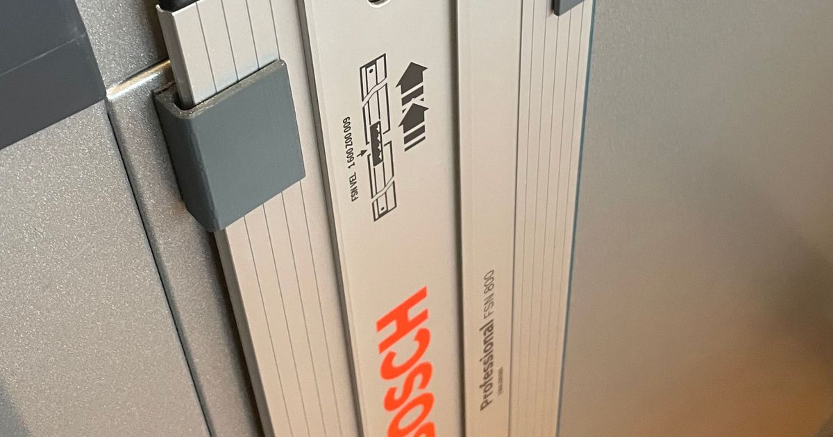 Brackets for Bosch Track Saw Guide by Scientific Prototypes | Download ...