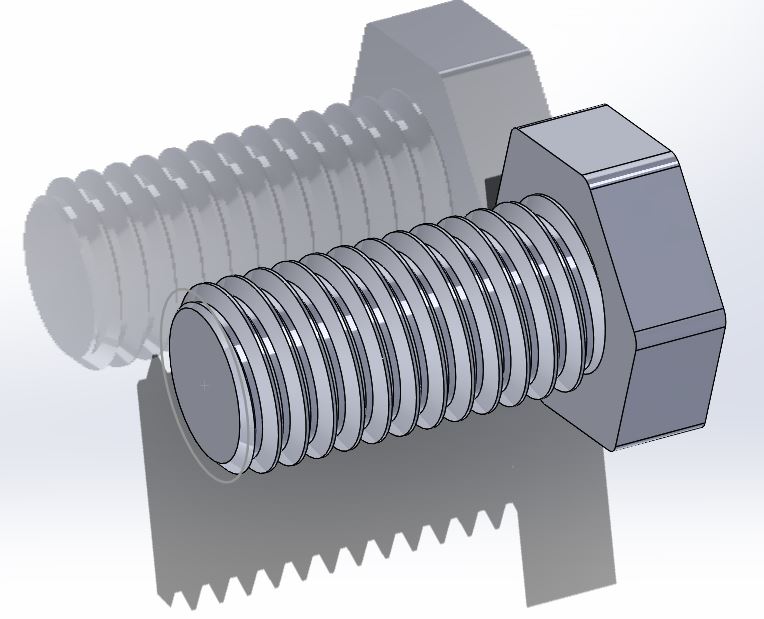 Half inch Nut and Bolt by Raynus | Download free STL model | Printables.com