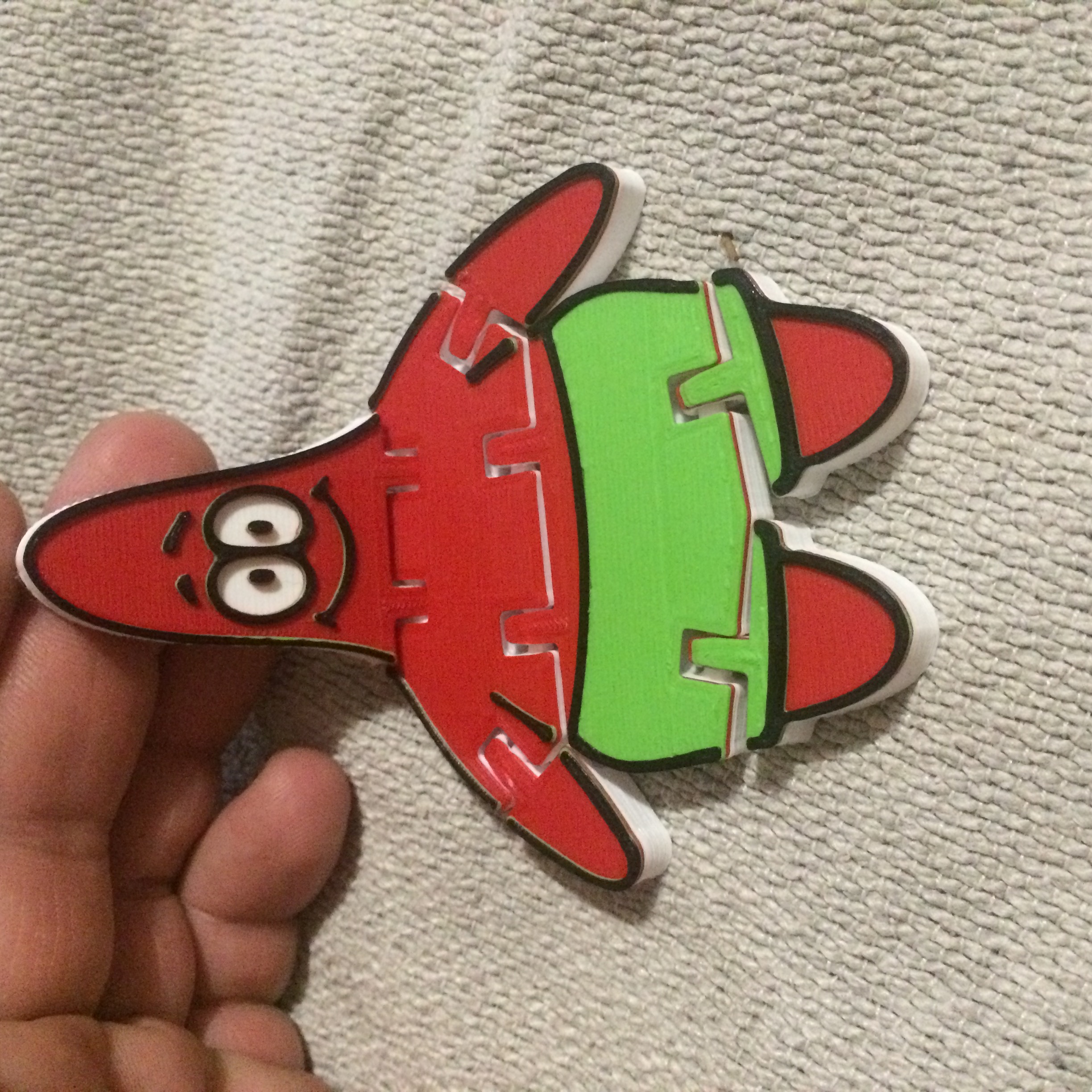 Flexi Patrick Star (SpongeBob SquarePants) by SHR3D.eu | Download free ...