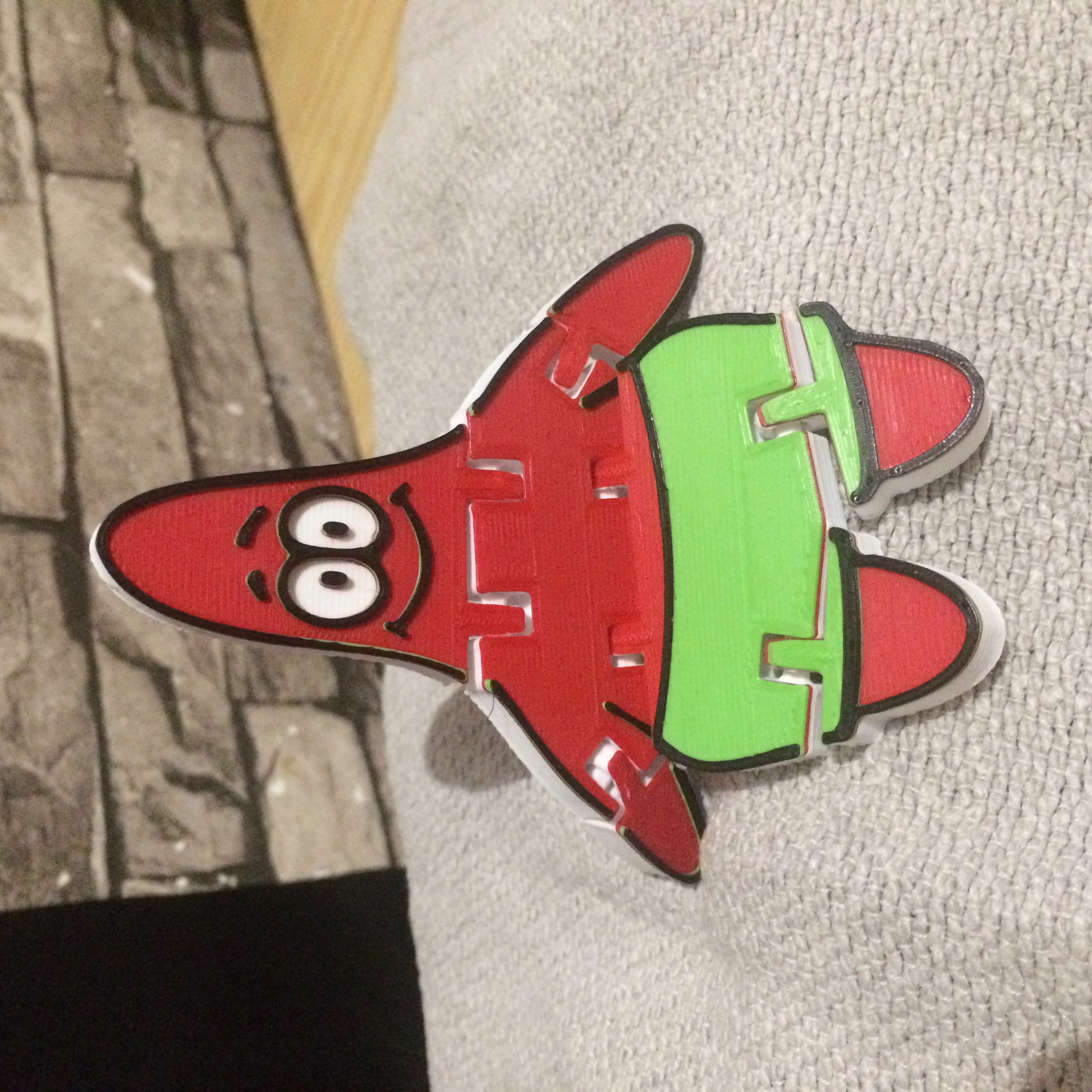 Flexi Patrick Star (SpongeBob SquarePants) by SHR3D.eu | Download free ...