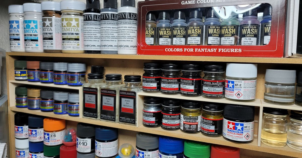 Hobby Paint Shelf by 3D Printer Dude | Download free STL model ...