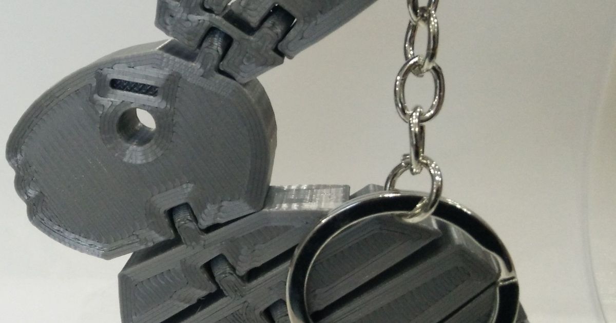 Flexi Rabbit Keychain by Mike | Download free STL model | Printables.com
