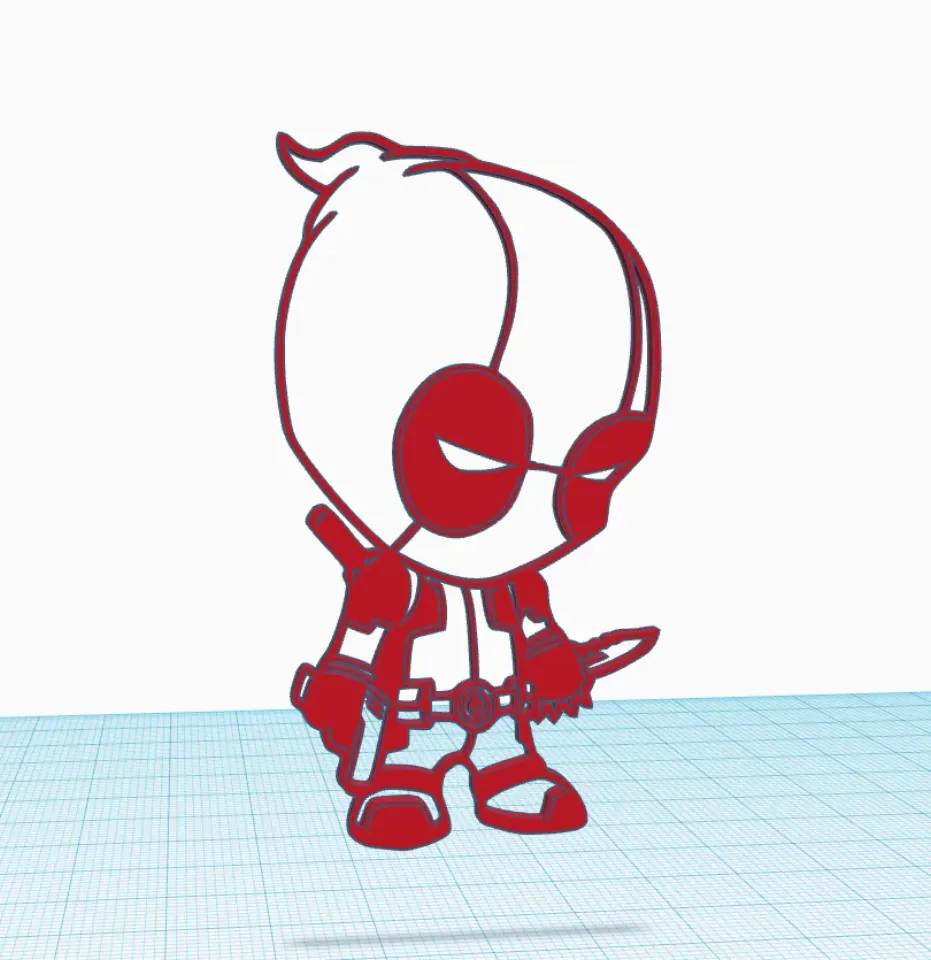 Deadpool kid sad by dode513 | Download free STL model | Printables.com