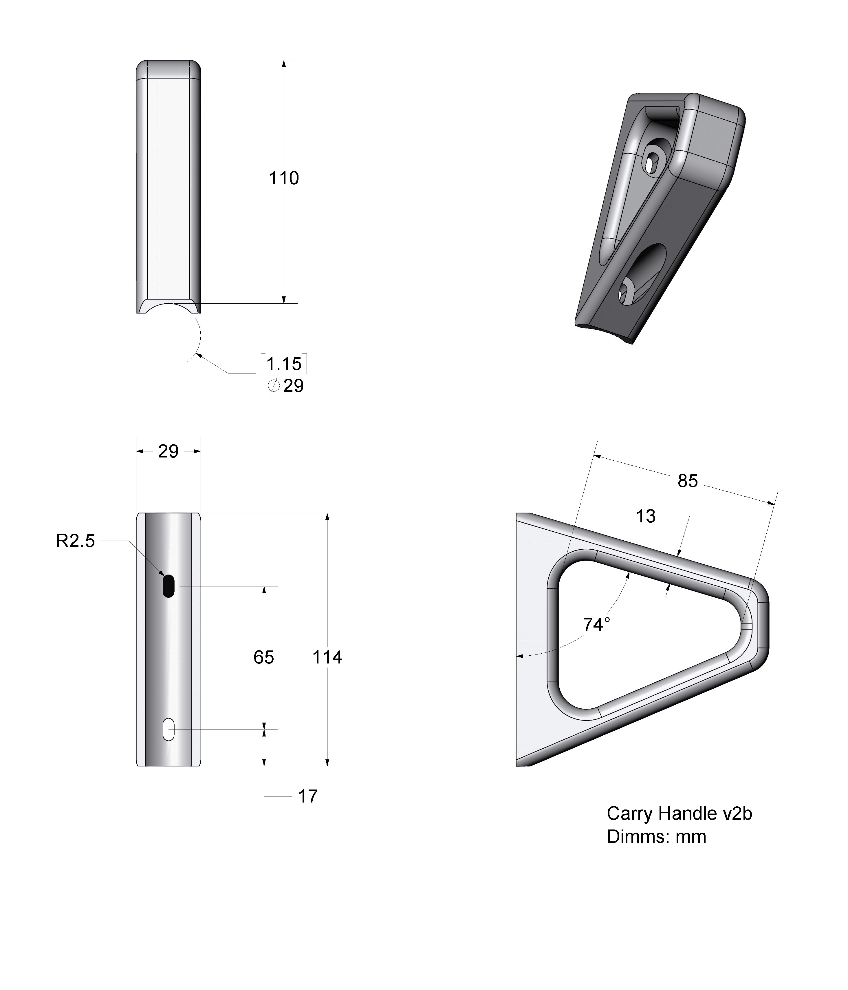 Bike Carry Handle by Pavel | Download free STL model | Printables.com