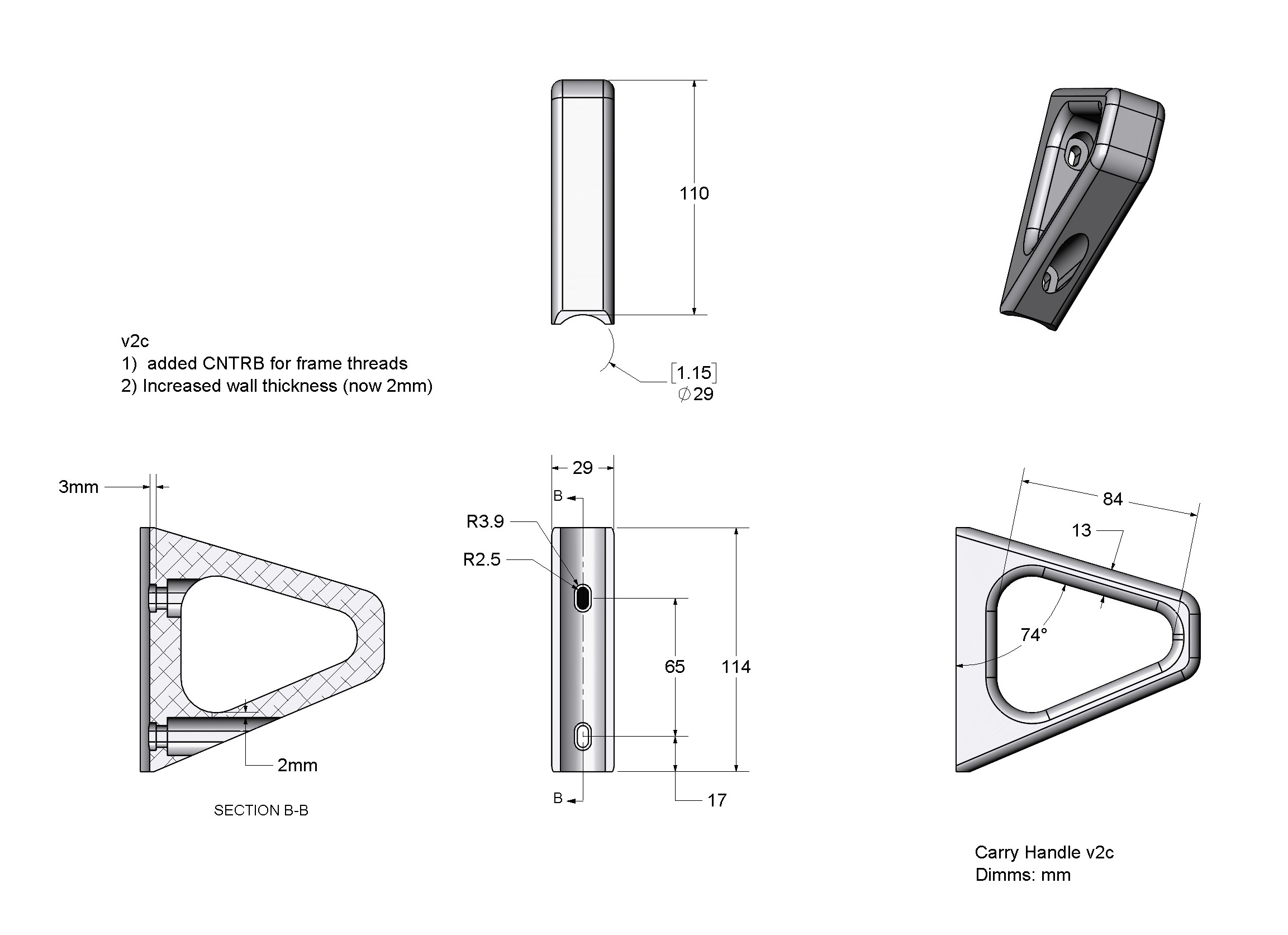 Bike Carry Handle by Pavel | Download free STL model | Printables.com
