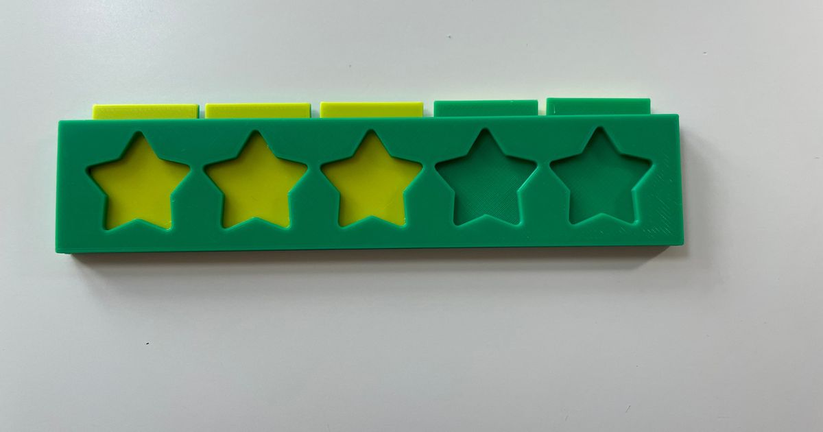 Star Habit Behavior Tracker Sticker Chart by Bert | Download free STL ...