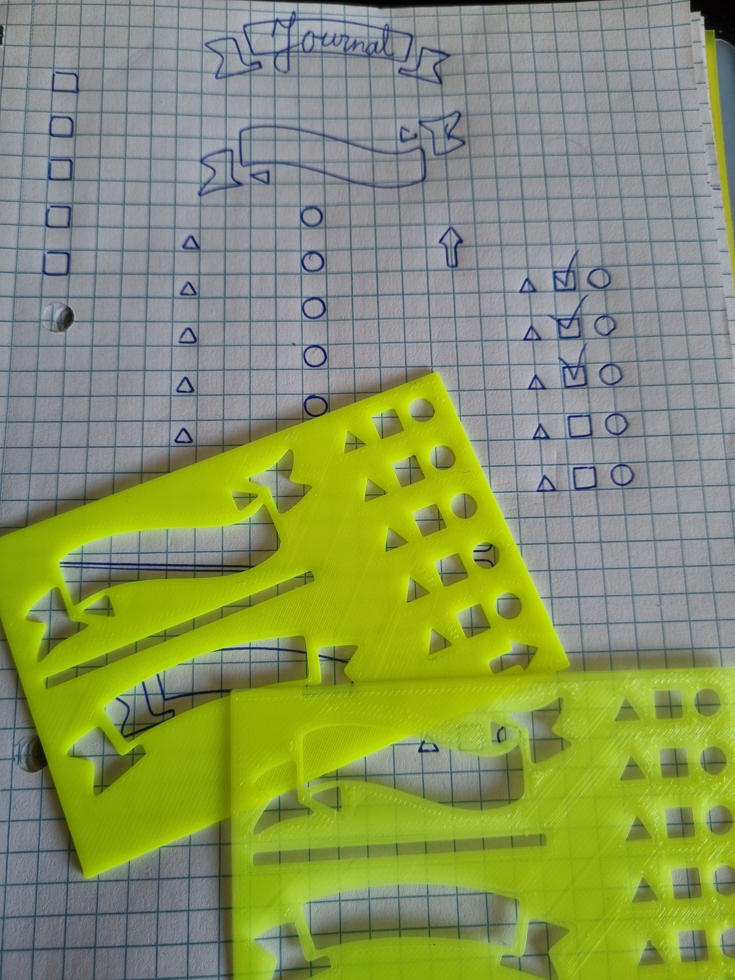 Journaling stencil by karosass1 | Download free STL model | Printables.com