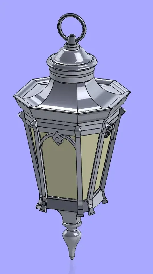 Colonial Hanging Lantern by Nikki | Download free STL model ...