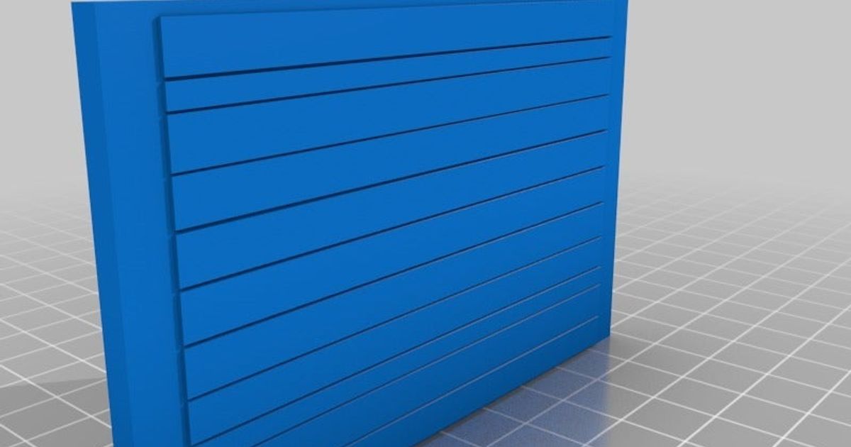 Wood Slat Buildings by Miller Bro | Download free STL model ...