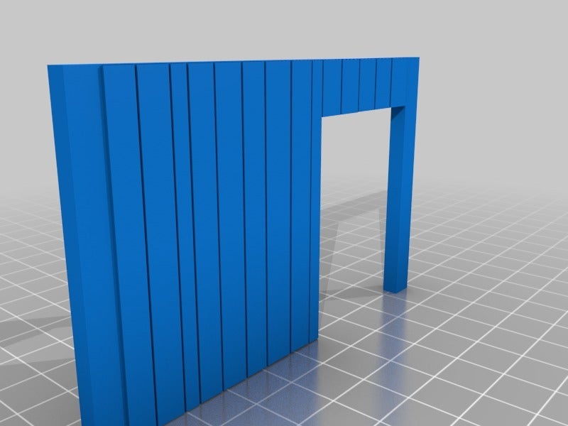 Wood Slat Buildings by Miller Bro | Download free STL model ...