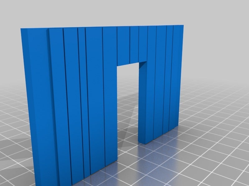 Wood Slat Buildings by Miller Bro | Download free STL model ...