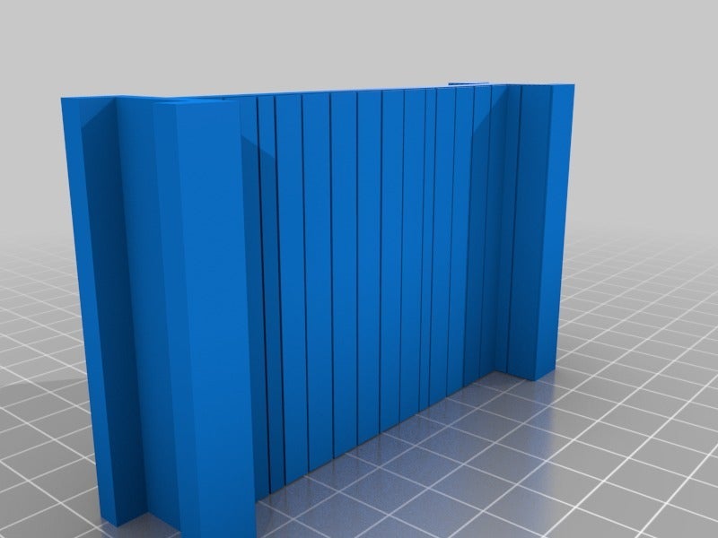 Wood Slat Buildings by Miller Bro | Download free STL model ...