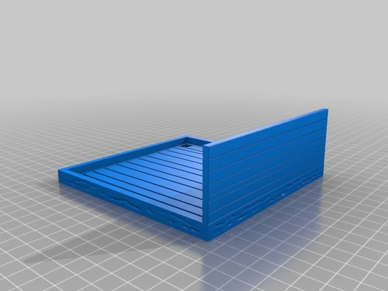 Wood Slat Buildings by Miller Bro | Download free STL model ...