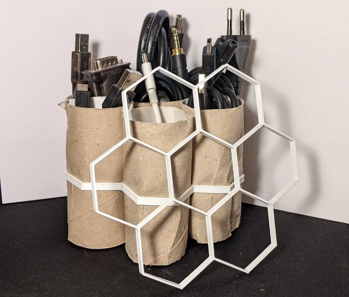 Simple cable organizer using toilet paper tubes by Ziemniaczenka ...