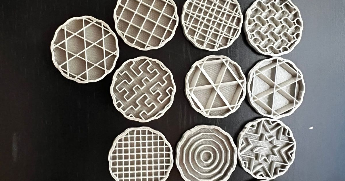 Infill pattern sample by EngMike | Download free STL model | Printables.com