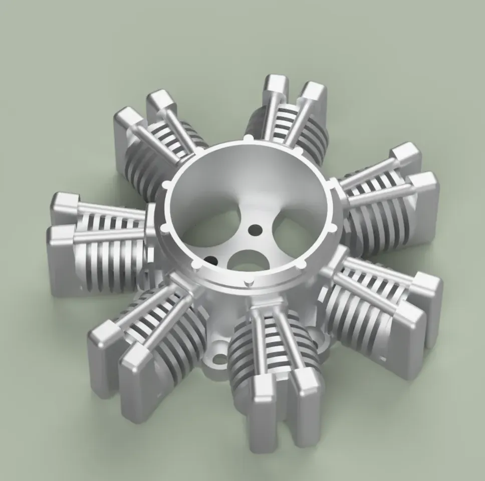 Radial Engine Animation