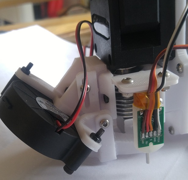 Adjustable E3D V6 impr. fan adapter and modded Prusa MK3 Layer Cooling ...