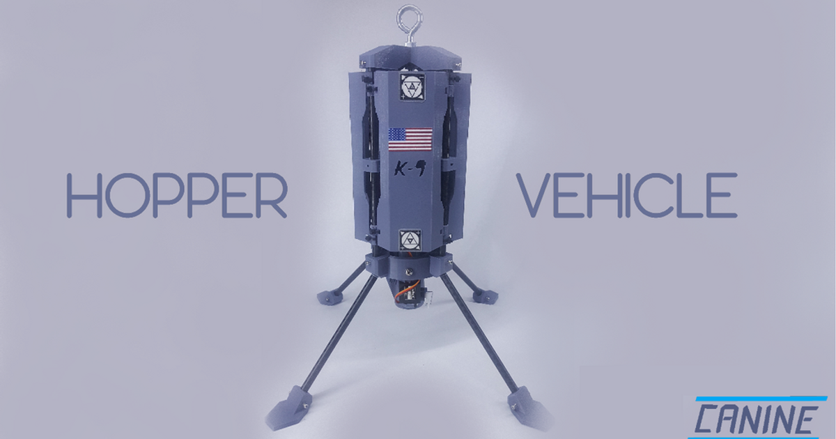 K-9 TVC Hopper Test Vehicle (Flying Rocket Hardware Testbed) by Canine ...