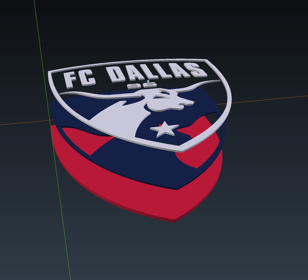 FC Dallas Soccer Team Logo by PSMI | Download free STL model ...
