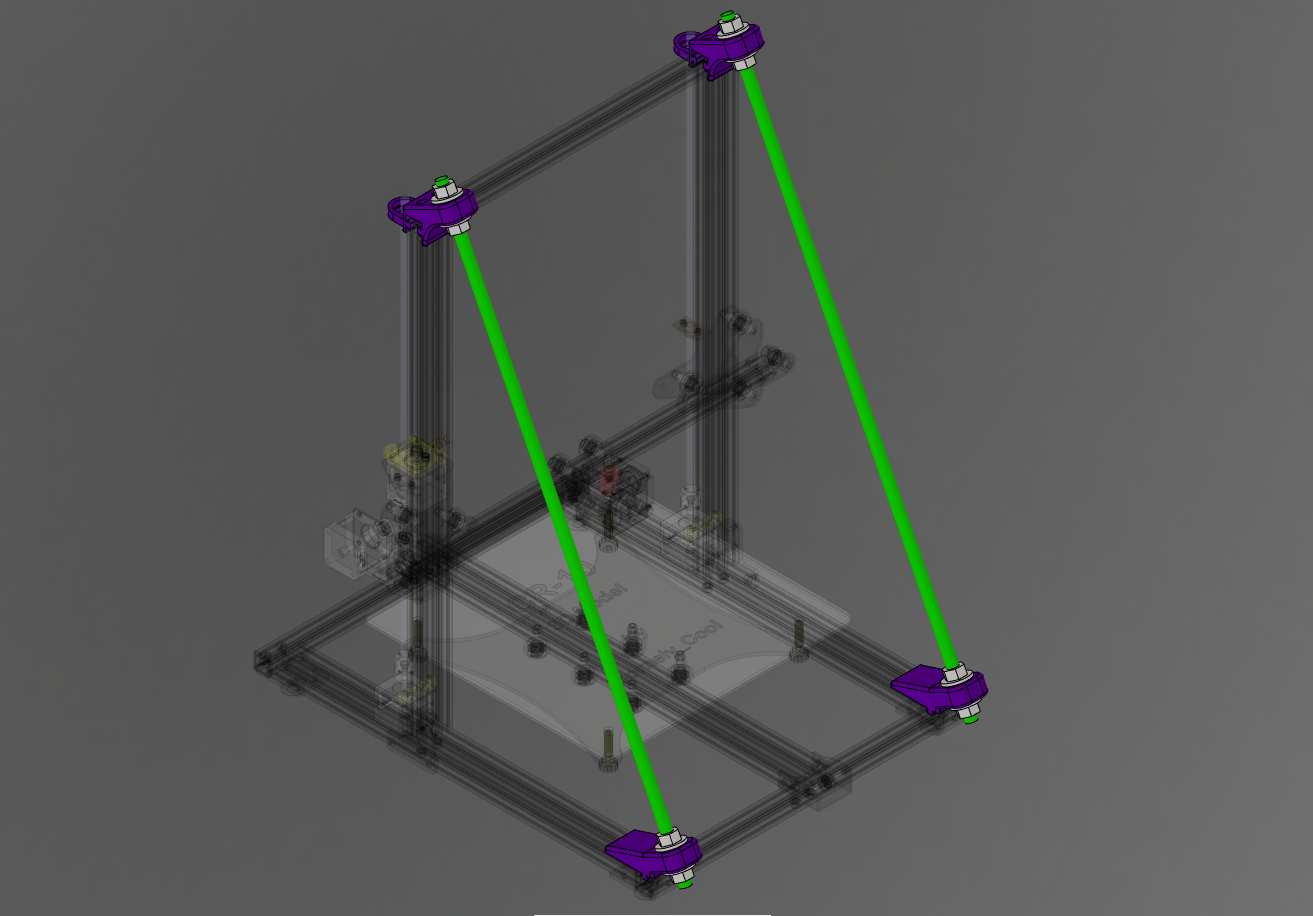Cr-10 Frame Stabilizer + M12 Nut Cover by StriK3FoRC3 | Download free ...