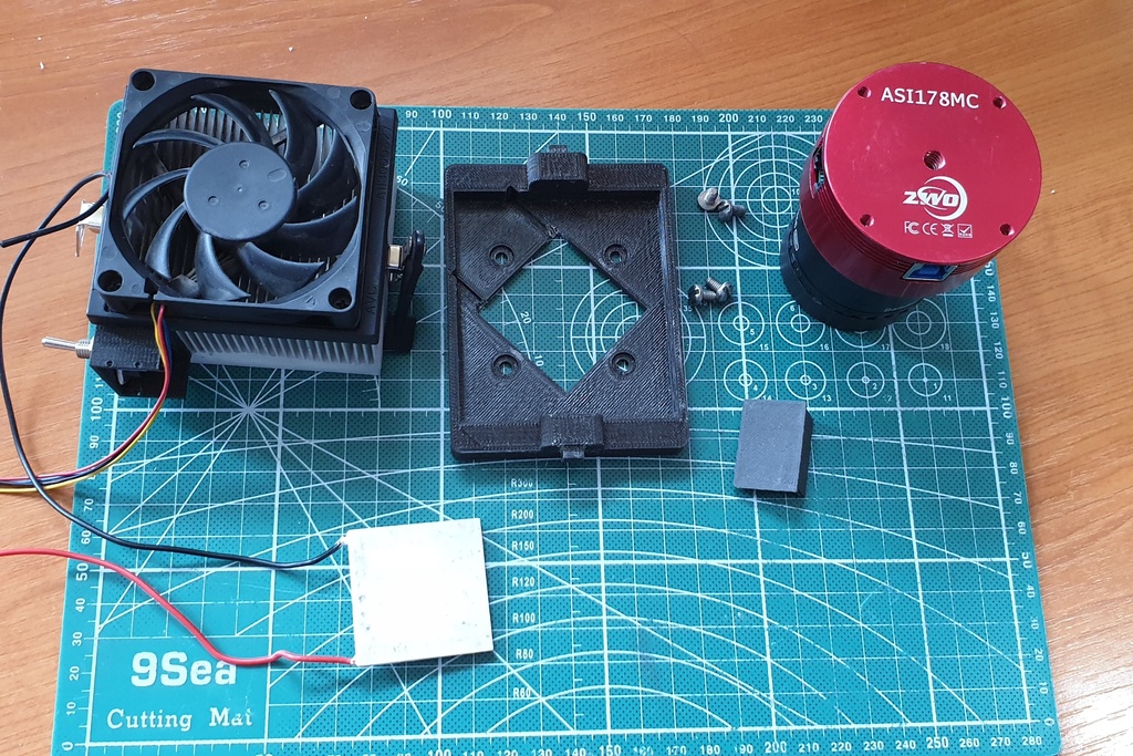 Addition cooling for ZWO camera by Roman Hujer | Download free STL ...