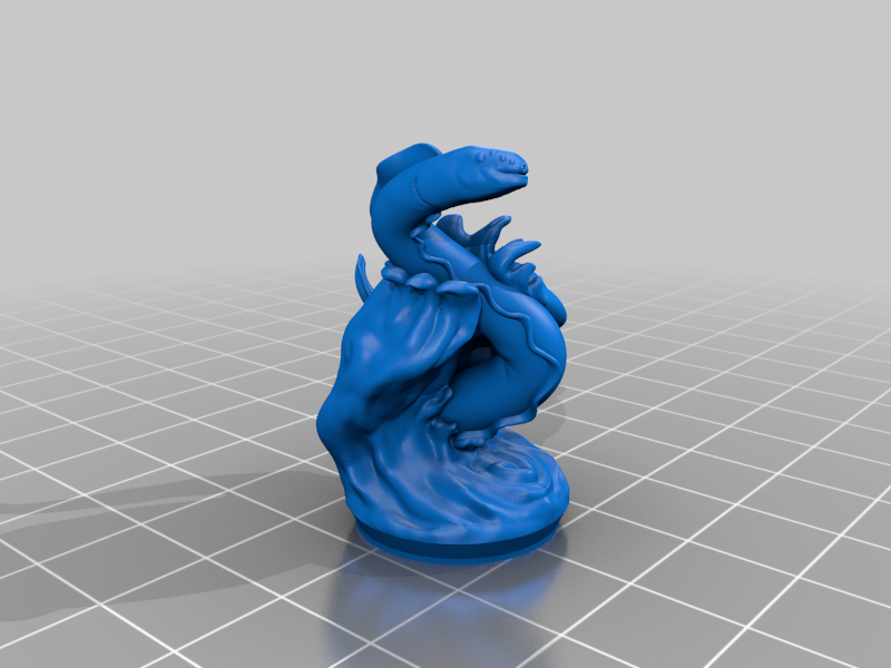 Frosthaven Monster: Lightning Eel by VirtuallyJason | Download free STL ...