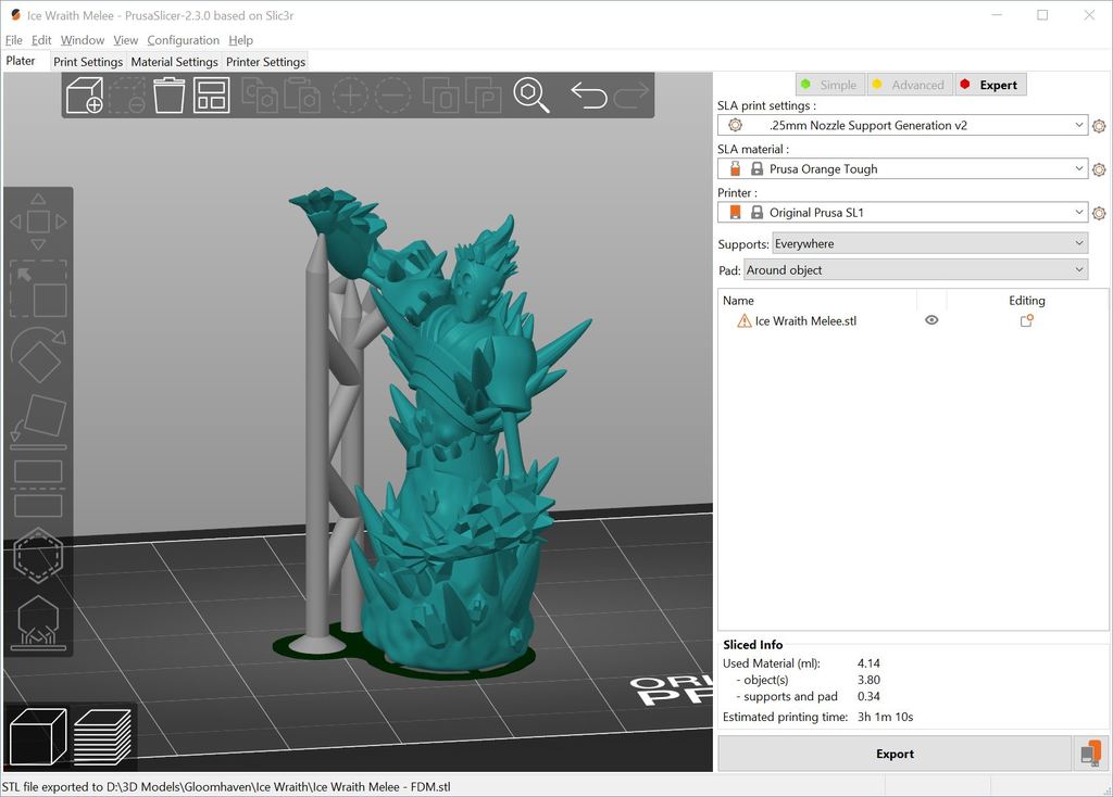 Frosthaven Ice Wraith - Melee Form by VirtuallyJason | Download free ...