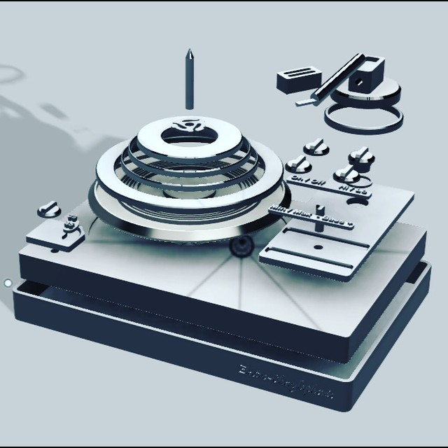 Realistic Record Player Coaster Holder by Max Sterling | Download free ...