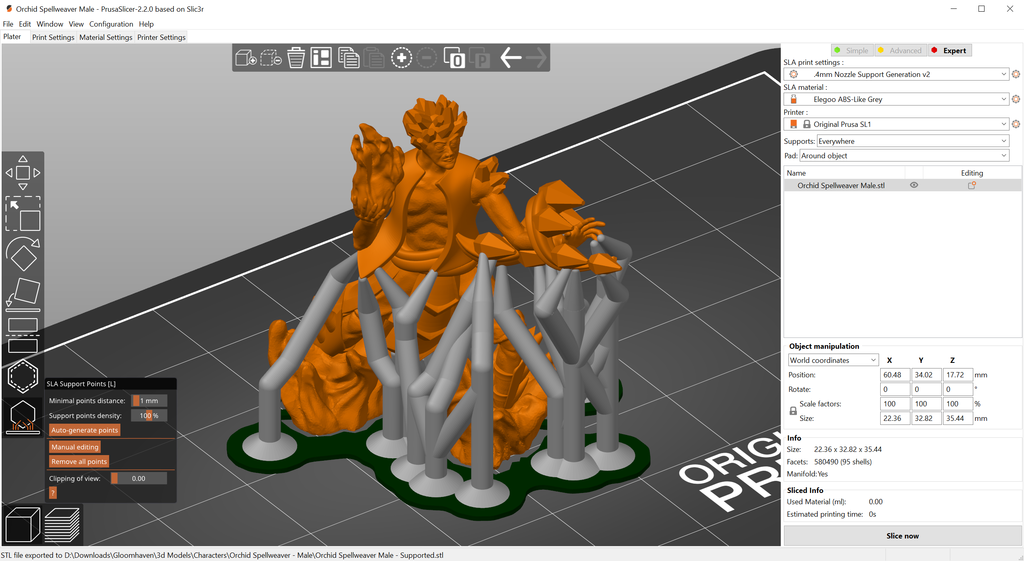 Orchid Spellweaver - Male by VirtuallyJason | Download free STL model ...