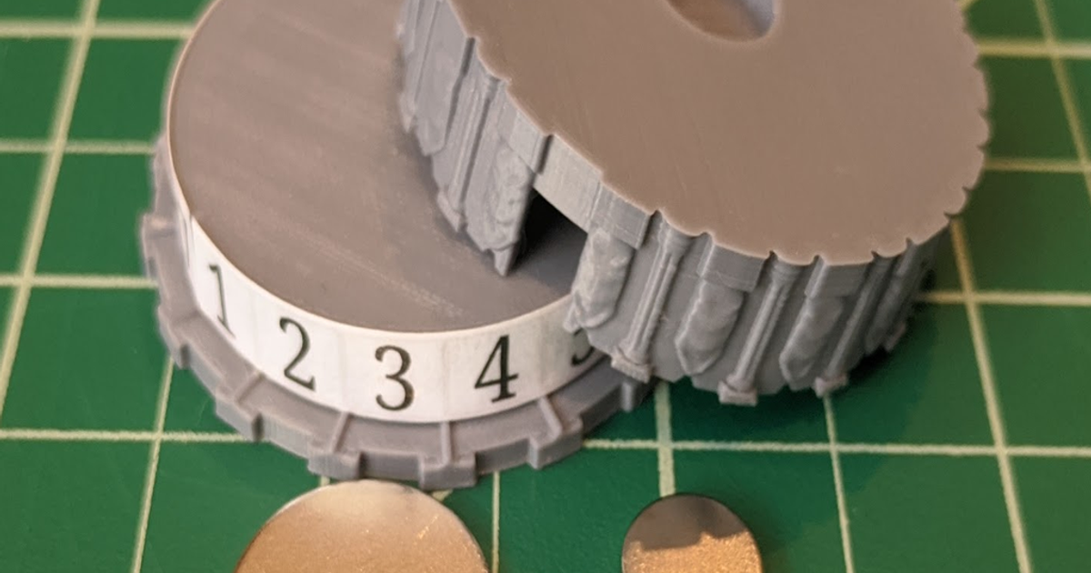 HP Dial for 45 mm Miniatures - Columns by VirtuallyJason | Download ...