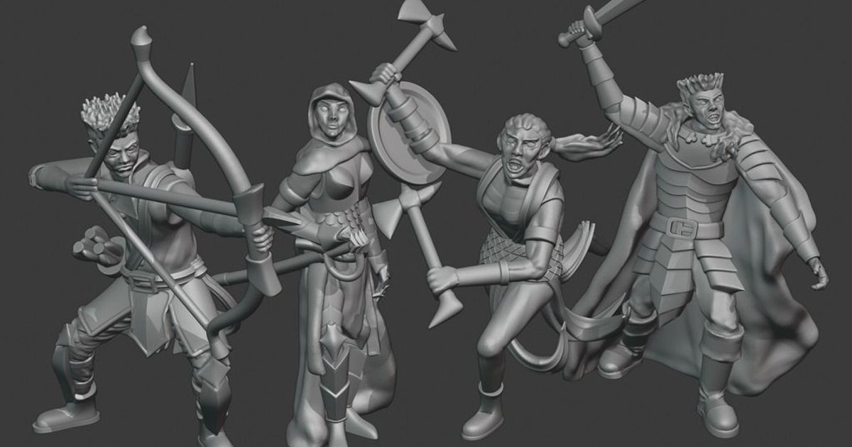 Human Remixes of my Characters by VirtuallyJason | Download free STL ...